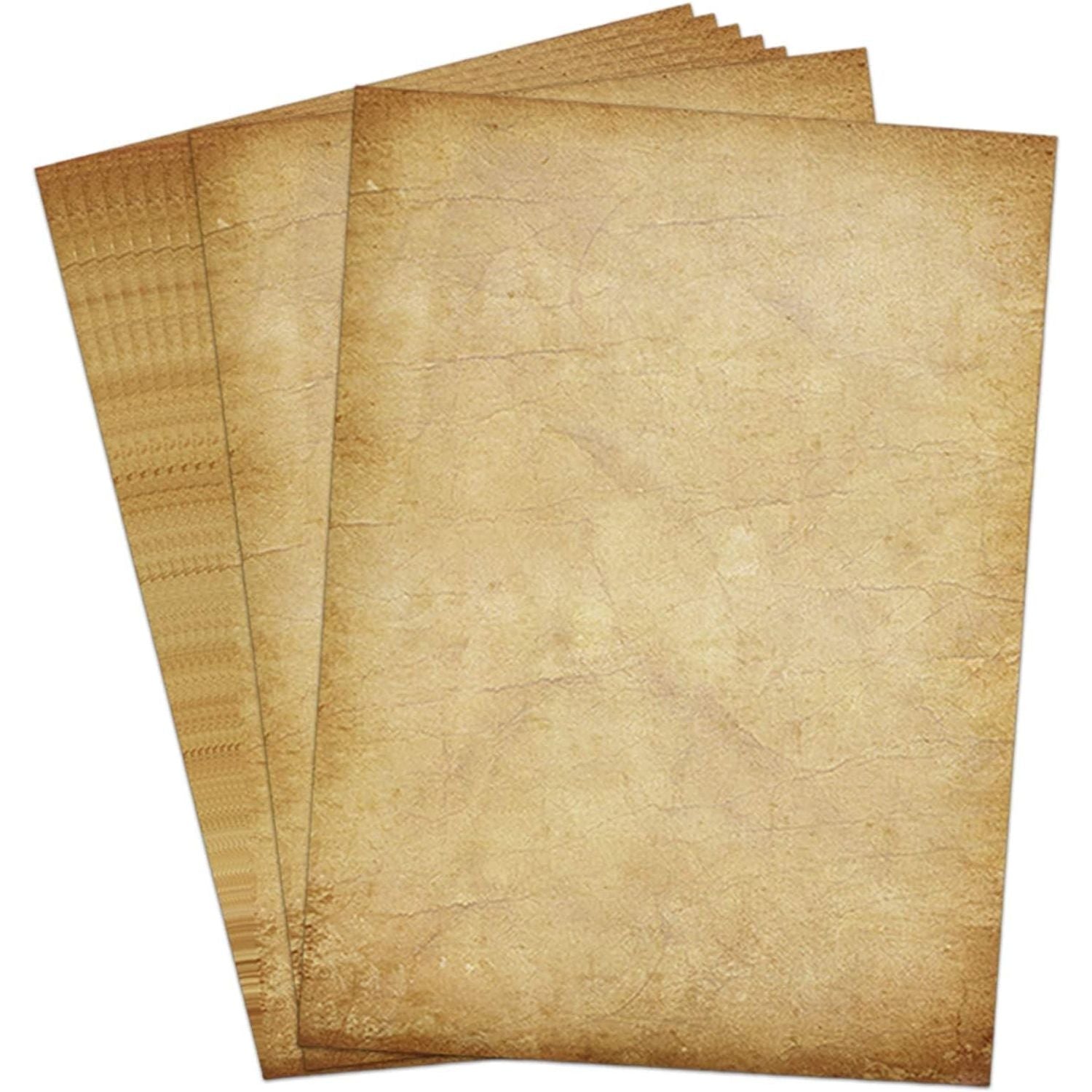 48 Pack Antique Vintage Stationary Paper, 8.5"x 11" Parchment Paper fo ...