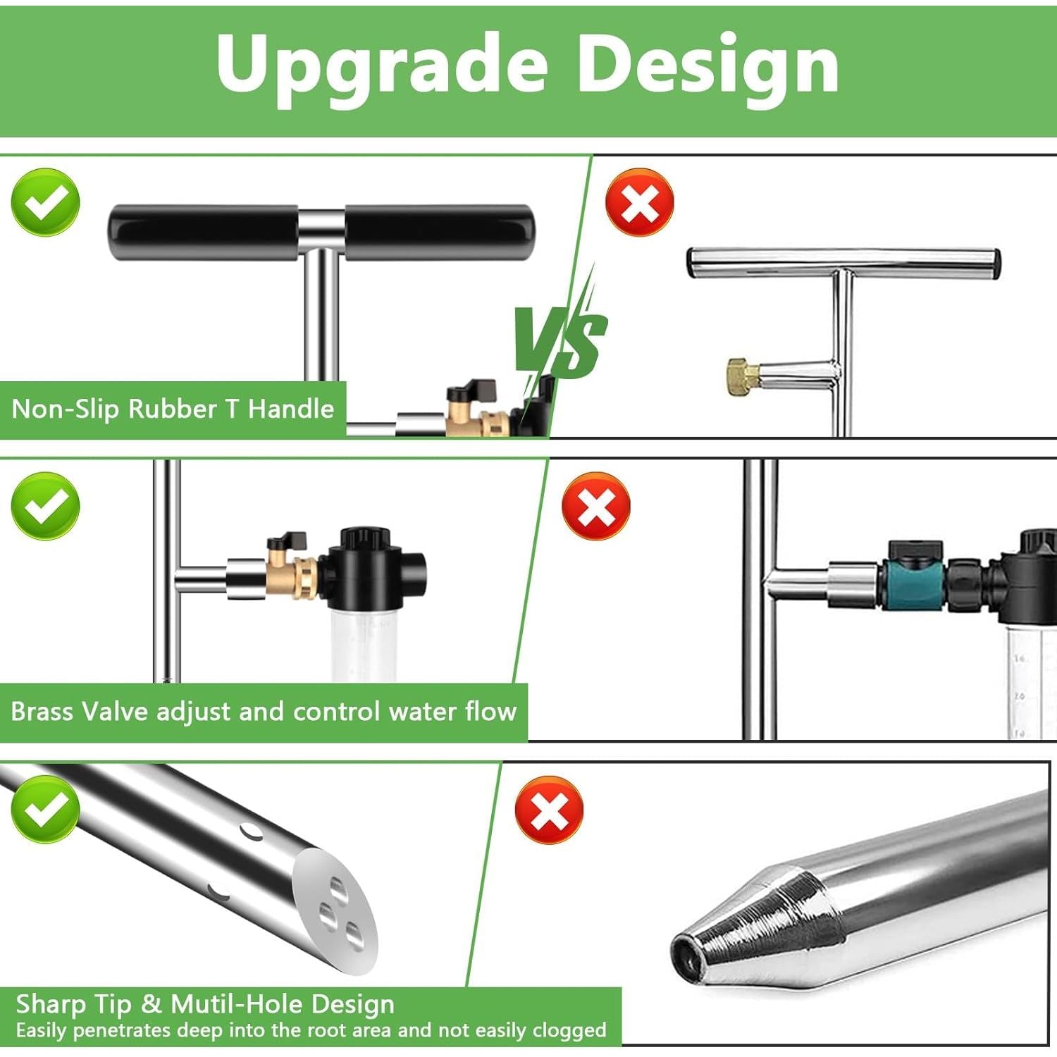 Aglehome Tree Watering Spike, Deep Root Waterer for Trees, Root Feeder ...