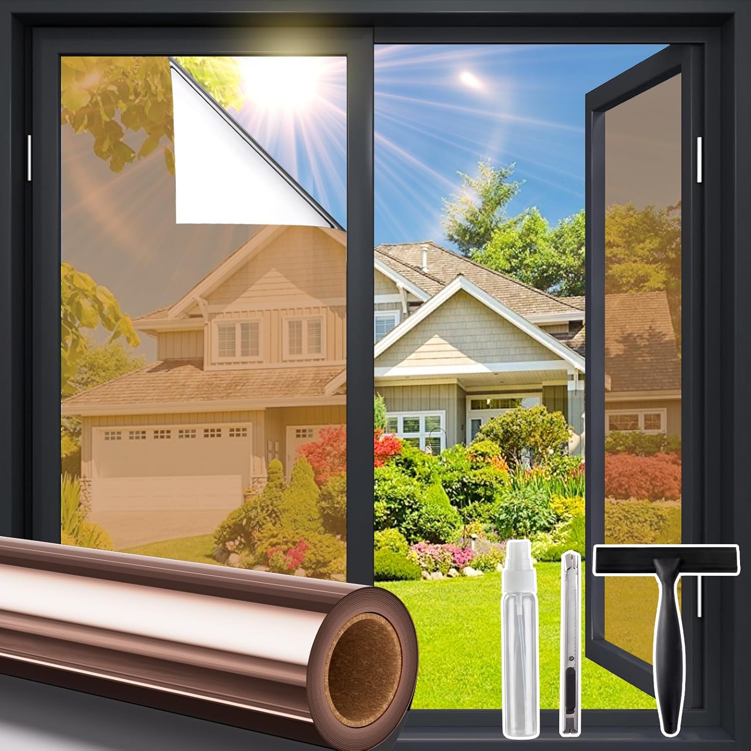 One Way Window Film Reflective Window Films for Privacy Mirror Window ...