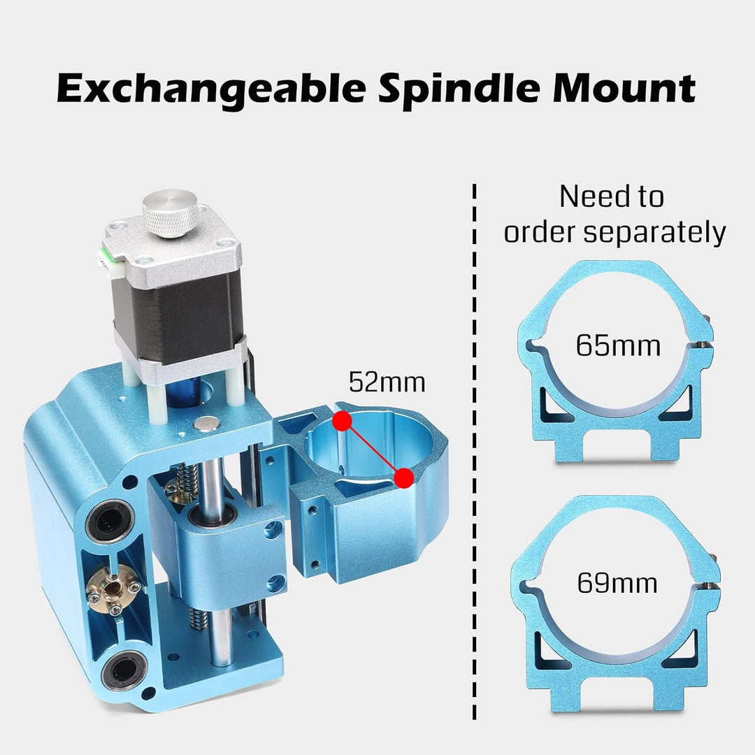 Genmitsu Upgraded Aluminum Z Axis Assembly V2 Kit, with Spindle Motor ...