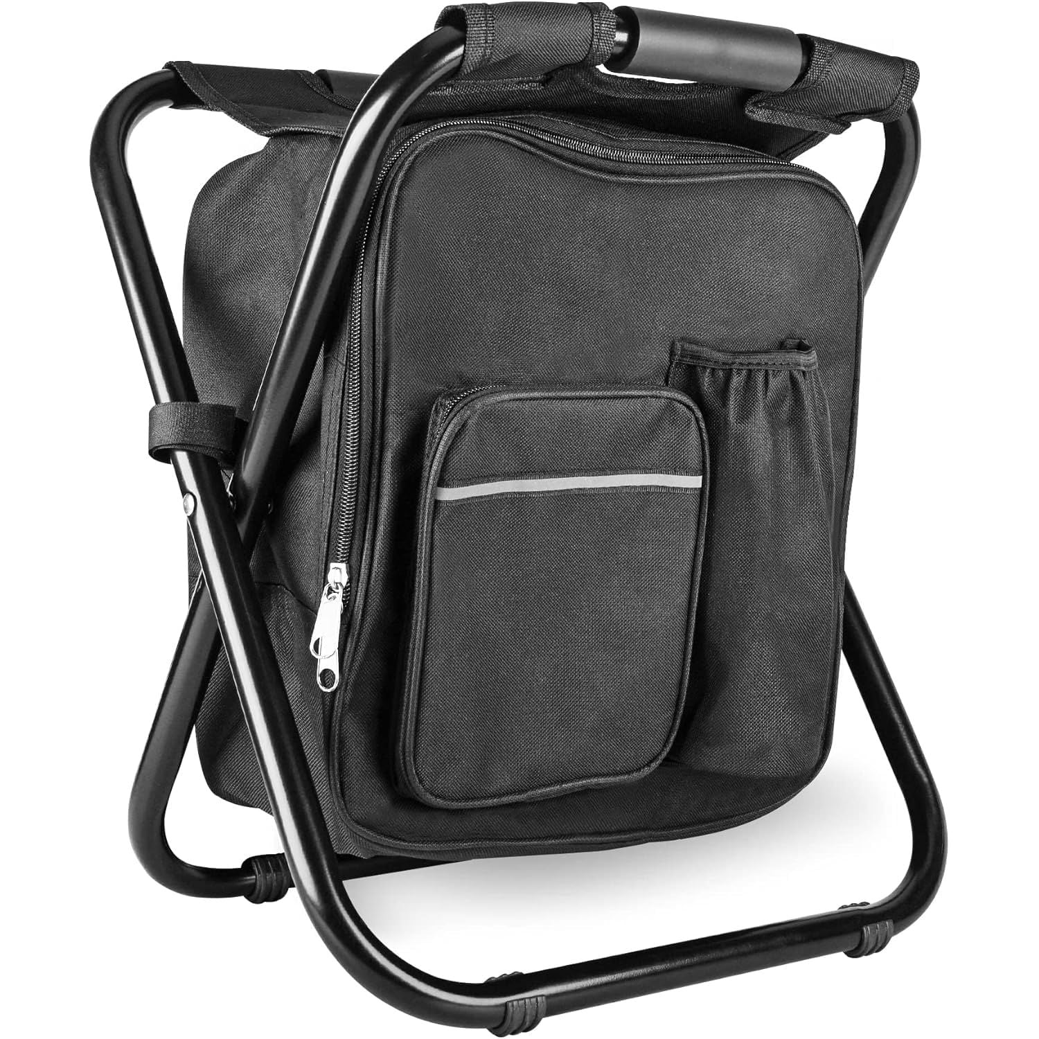 Backpack Stool Cooler Chair Heavy Duty 400 LBS Max Load Portable Light ...