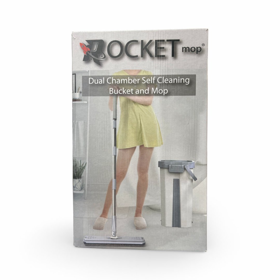 Rocket Dual Chamber Self Cleaning Bucket and Mop – Just Closeouts ...